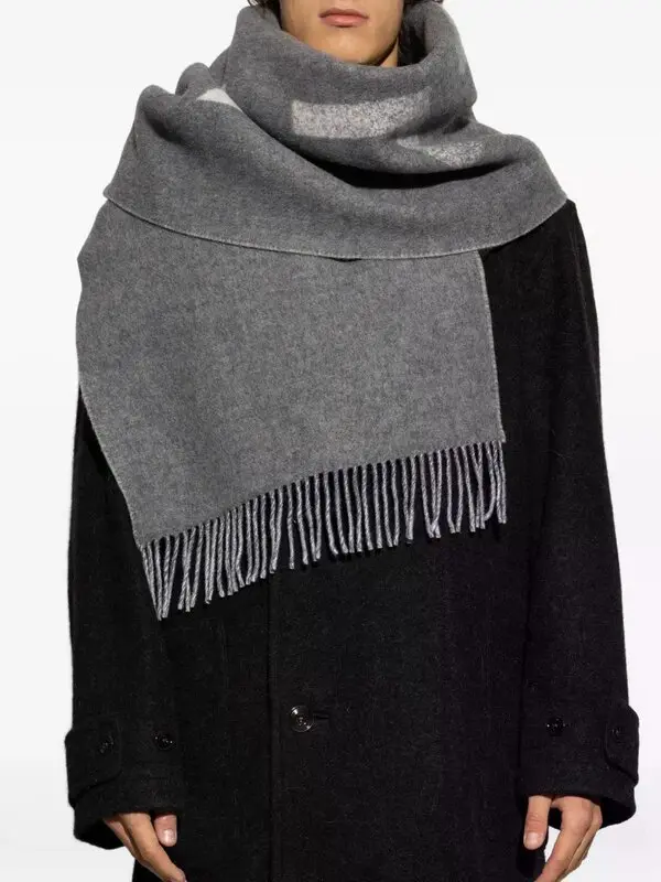 Bally Logo Fringed Scarf