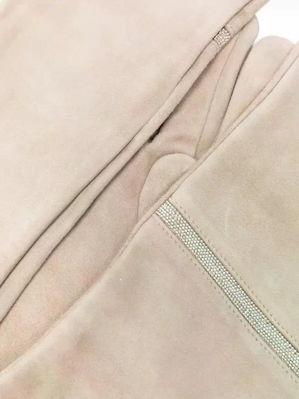 Peserico Bead-embellished Gloves - Neutrals