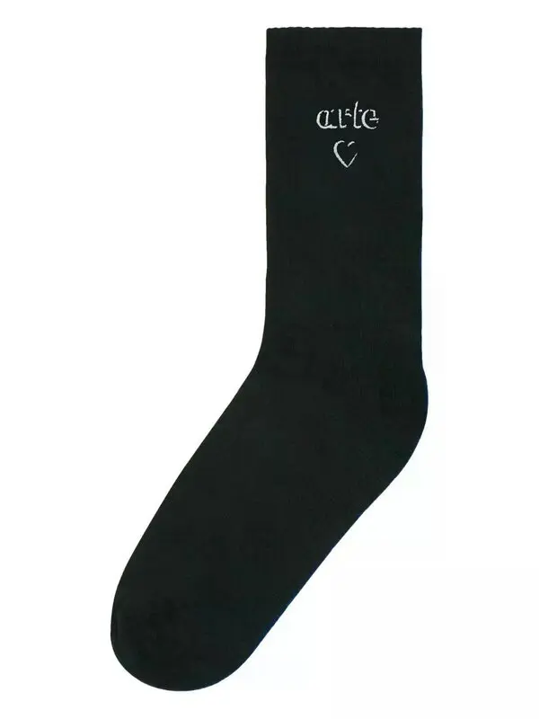 ARTE ANTWERP Heart-logo Socks - Black
