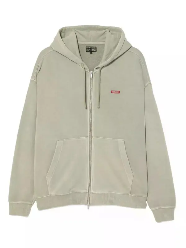 Izzue Logo-embroidered Zip-up Hoodie