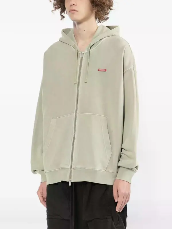Izzue Logo-embroidered Zip-up Hoodie