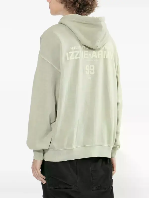 Izzue Logo-embroidered Zip-up Hoodie