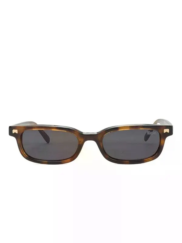 Rhude Rectangle Frame Sunglasses - Brown