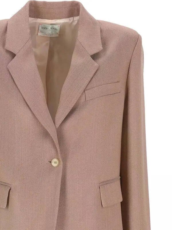 FORTE_FORTE Button Single-breasted Blazer - Pink