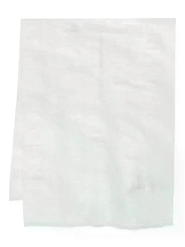 Emporio Armani Textured Scarf - White