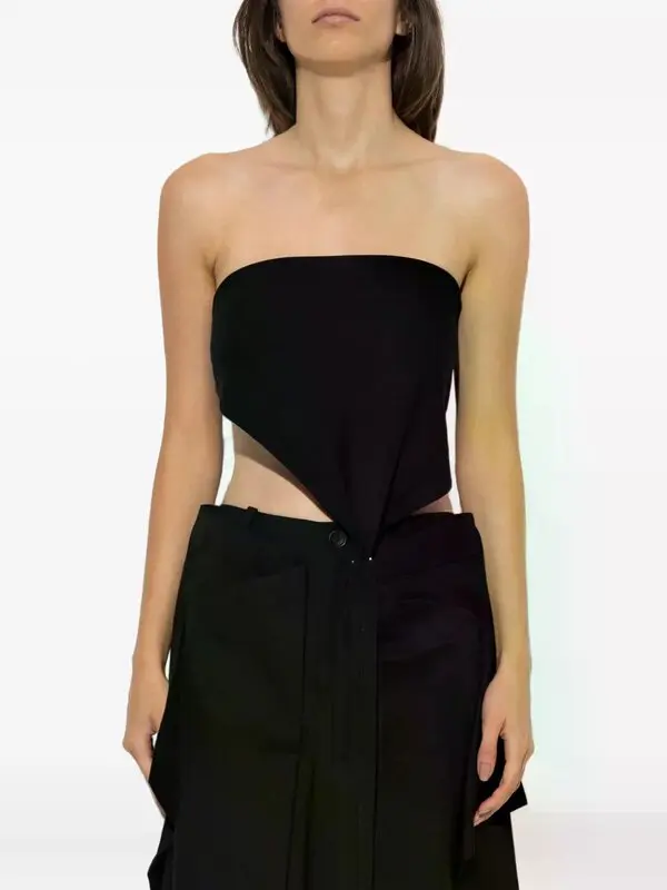 Issey Miyake Tie-back Strapless Top