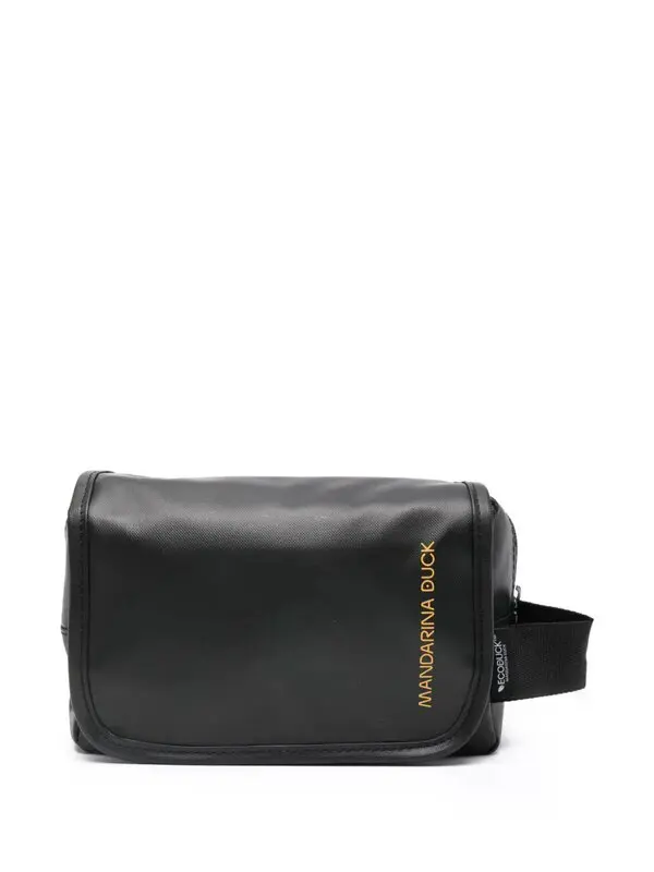 MANDARINA DUCK Logo Detail Travel Pouch - Black