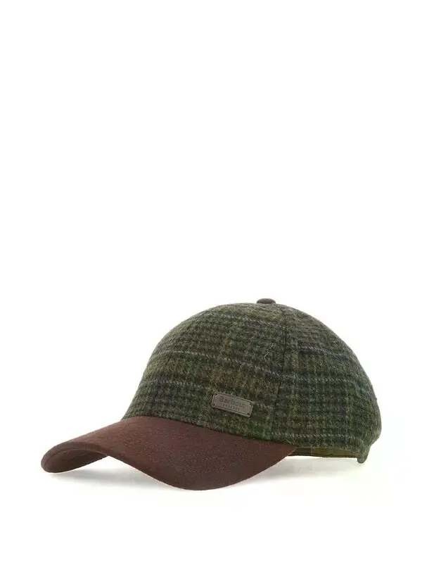 Barbour Patterned Cap - Green