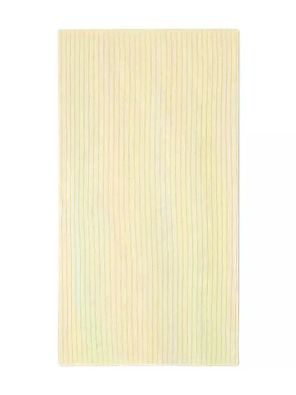 Eric Bompard Ribbed Scarf - Yellow
