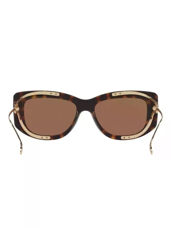 Gucci Rectangle-frame Sunglasses - Brown