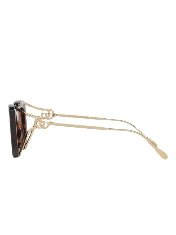 Gucci Rectangle-frame Sunglasses - Brown