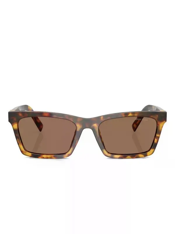 Miu Miu Square-frame Tortoiseshell Sunglasses