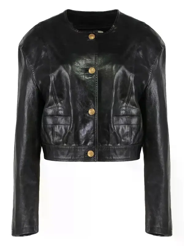 HALFBOY Buttoned Leather Jacket
