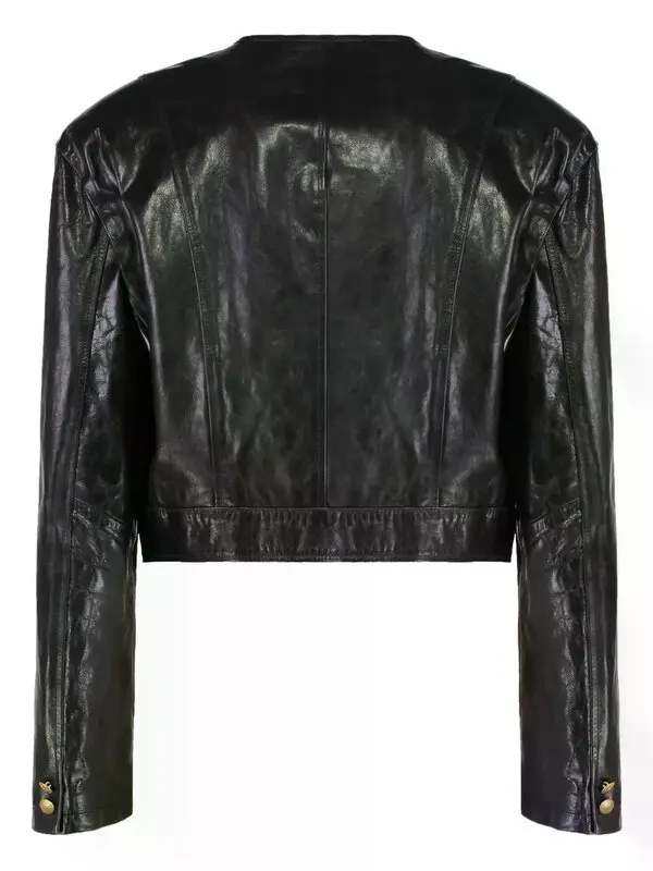 HALFBOY Buttoned Leather Jacket