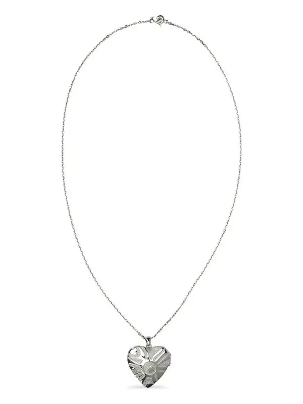 Emilio Pucci Heart Pendant Necklace - Silver