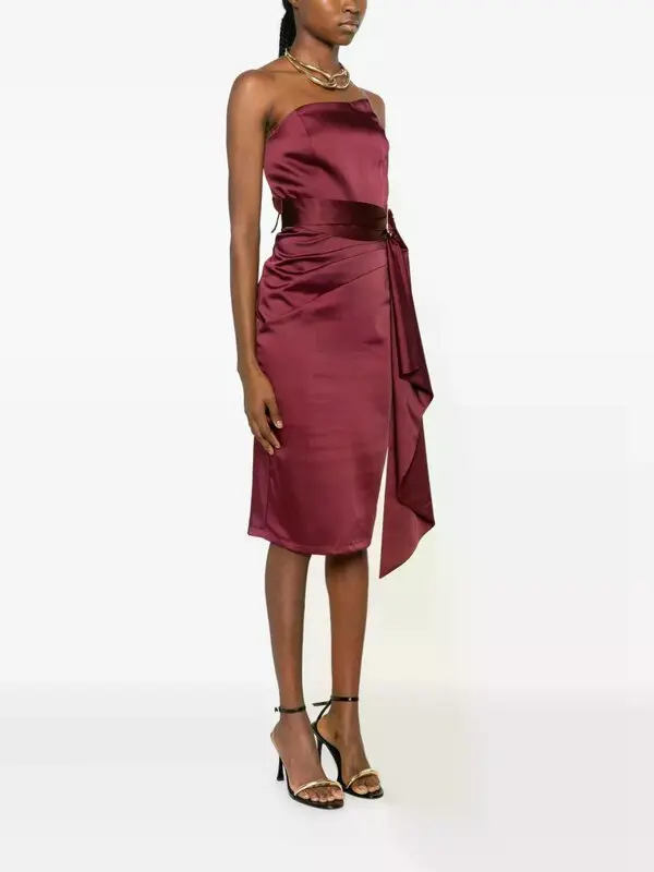 BABYLONE PARIS Eureka Belted Midi Dress