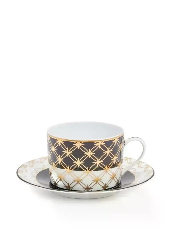 PINTO PARIS Kyoto Tea Cup And Saucer - Black