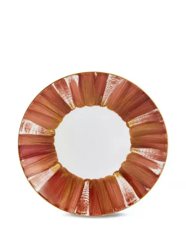 MARIE DAAGE Panache Round Dessert Plate - Orange