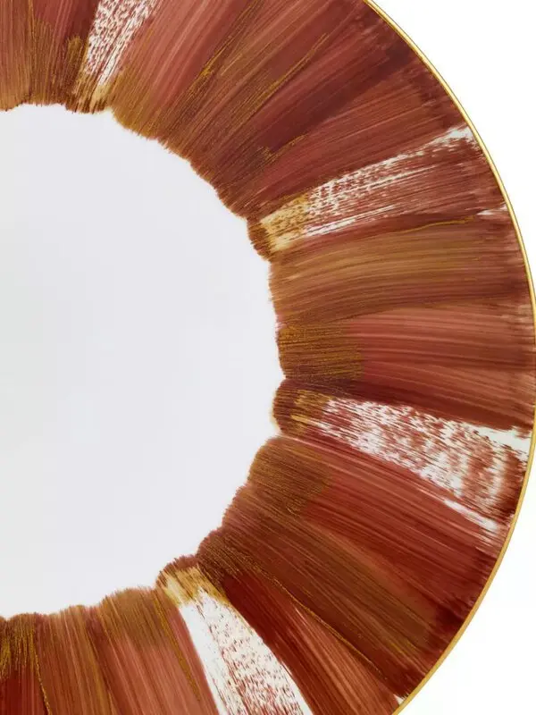 MARIE DAAGE Panache Round Dessert Plate - Orange