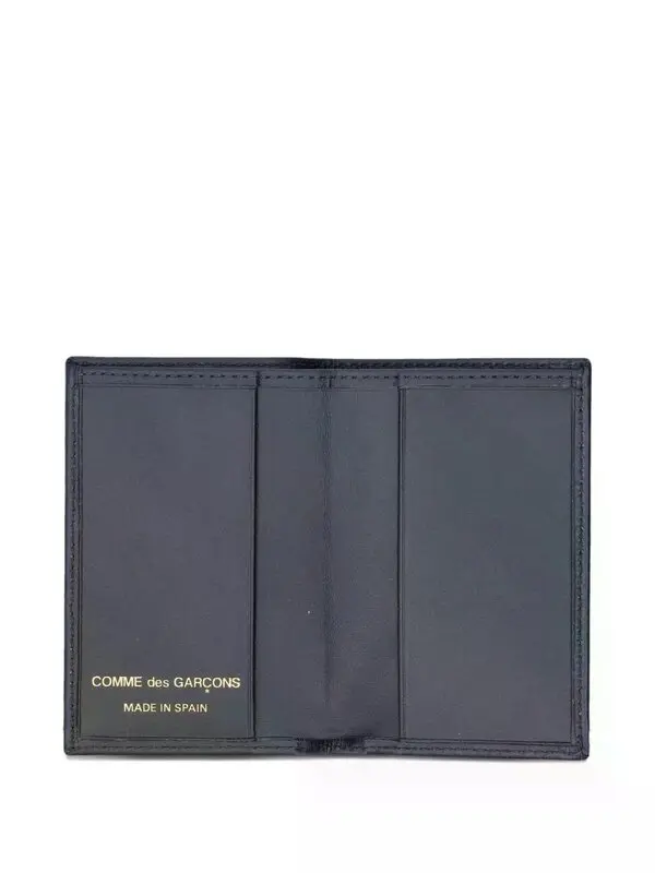 Comme Des Garçons Leather Bi-fold Wallet - Blue