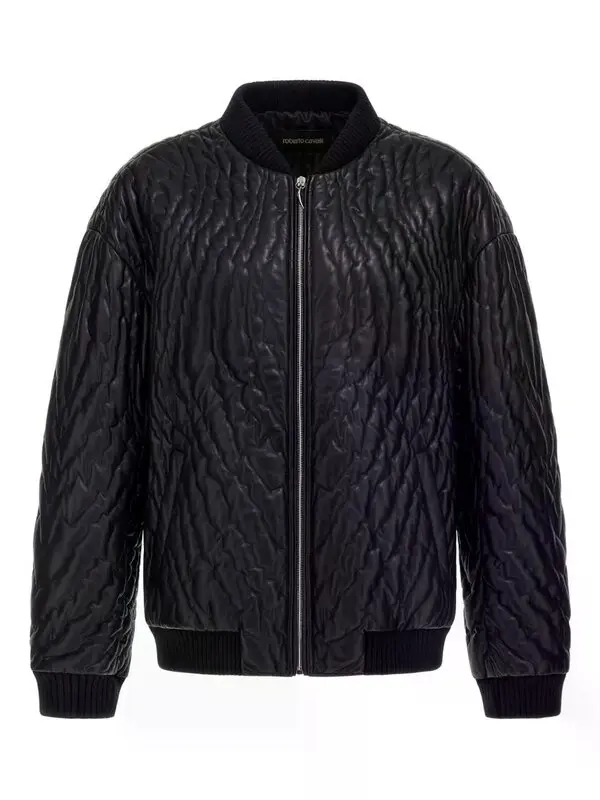Roberto Cavalli Quilted Bomber Jacket