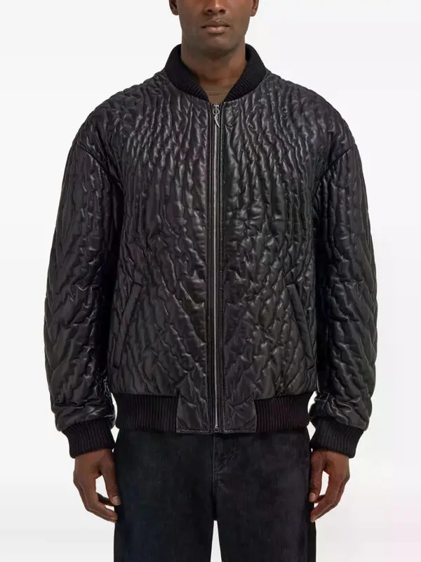 Roberto Cavalli Quilted Bomber Jacket