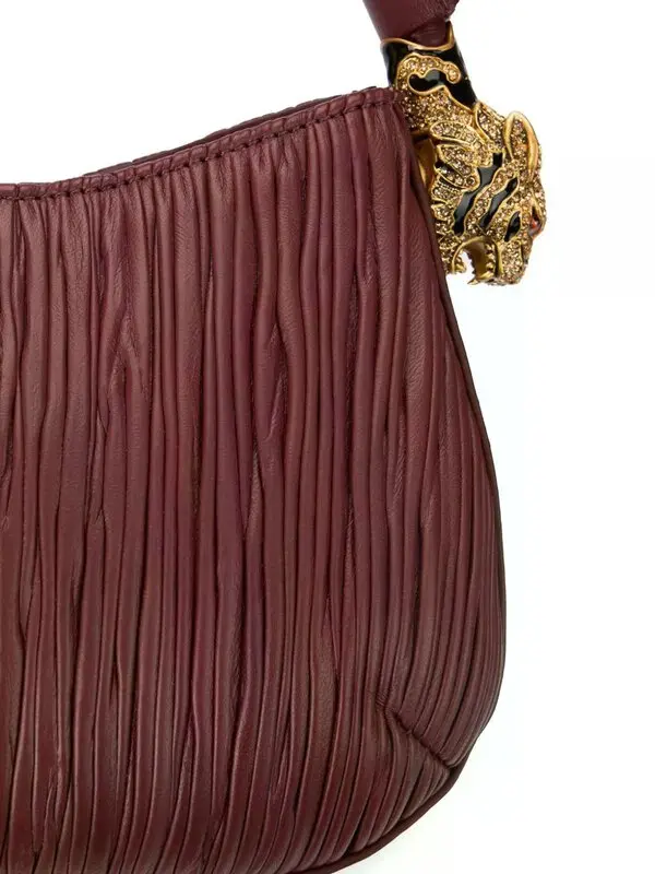 Roberto Cavalli Leather Tote Bag - Red