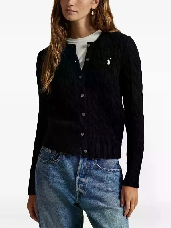Polo Ralph Lauren Cable-knit Cardigan - Black