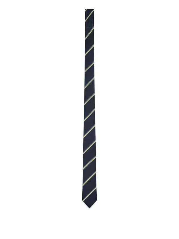 Thom Browne Mogador Shadow Stripe Neck Tie - Blue