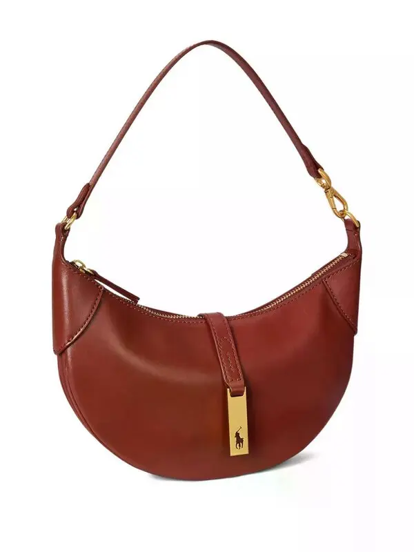 Polo Ralph Lauren Leather Half-moon Shoulder Bag