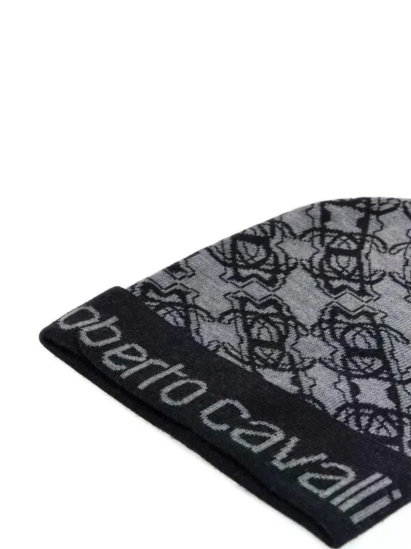 Roberto Cavalli Monogram Beanie