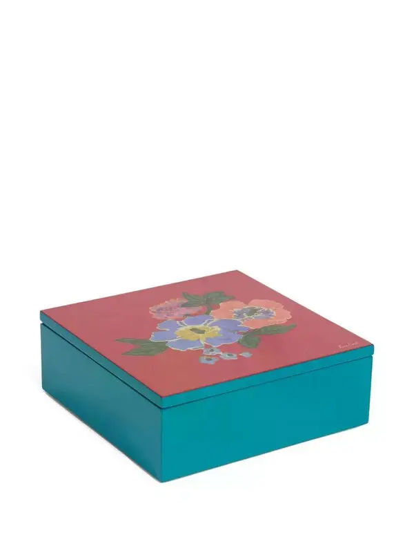 LISA CORTI Floral-print Box - Red