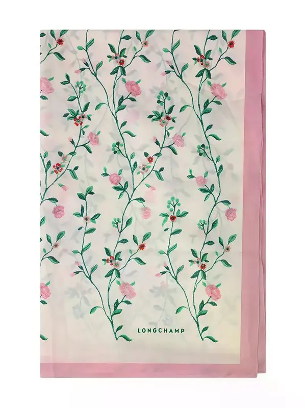 Longchamp Floral-print Scarf
