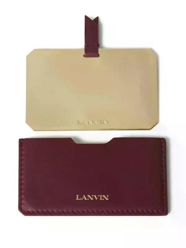 LANVIN Leather Stitched Cardholder