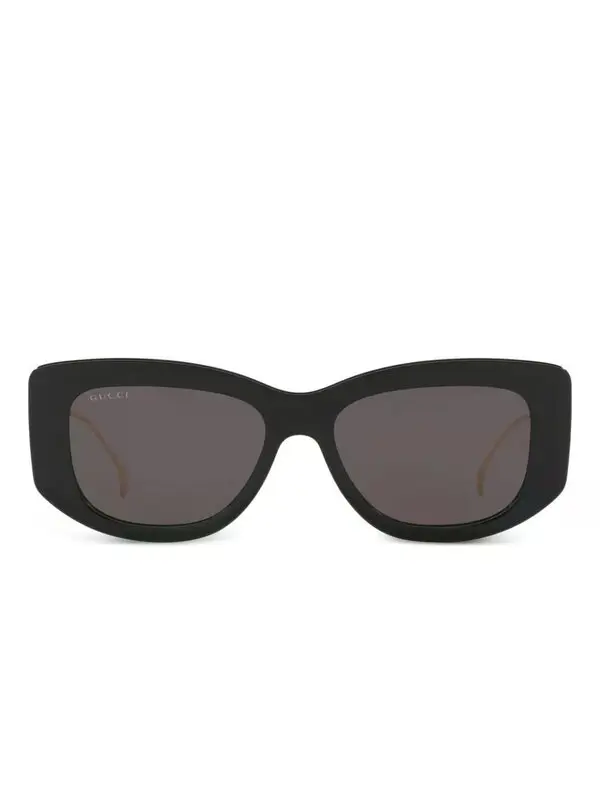 Gucci Rectangle-frame Sunglasses - Black