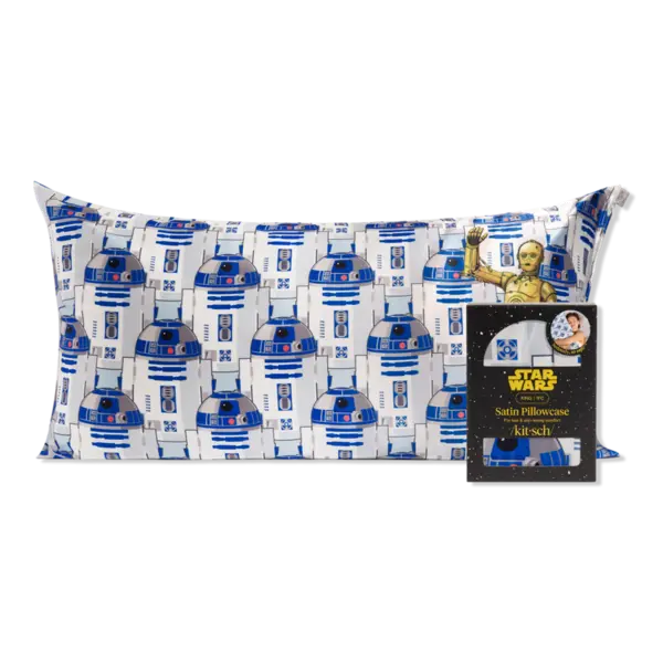KITSCH X Star Wars King Satin Pillowcase - R2-d2 & C-3po