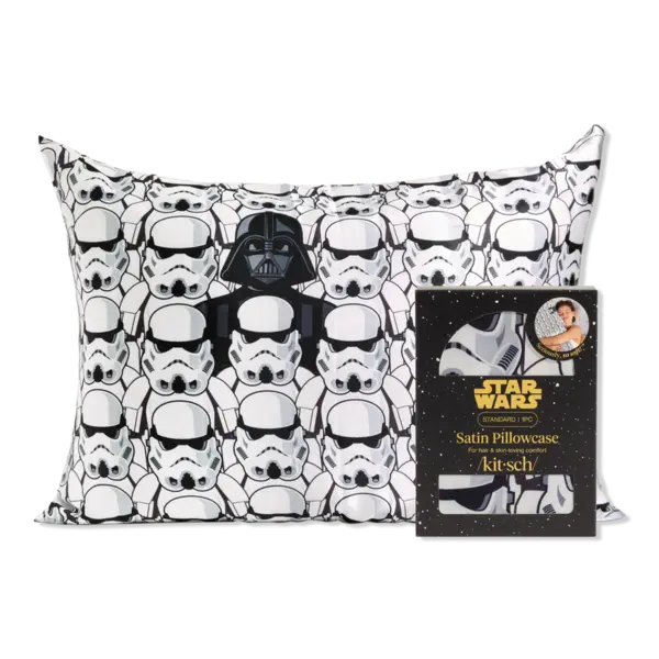 KITSCH X Star Wars Standard Satin Pillowcase - Darth Vader & Stormtroopers