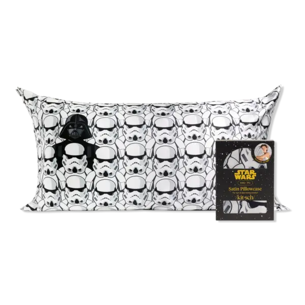 KITSCH X Star Wars King Satin Pillowcase - Darth Vader & Stormtroopers