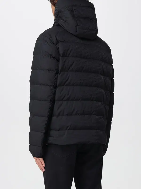 Emporio Armani Hooded Quilted Jacket - Black