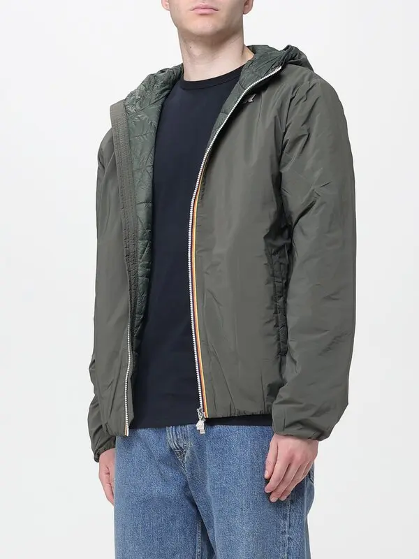 K-WAY Zip Up Hooded Jacket - Olive