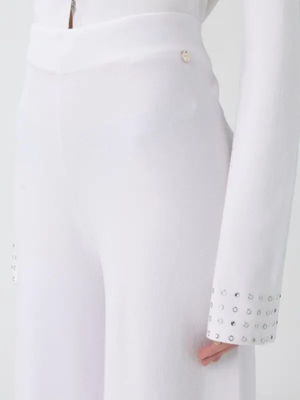 Liu Jo Wide Leg Trousers - White