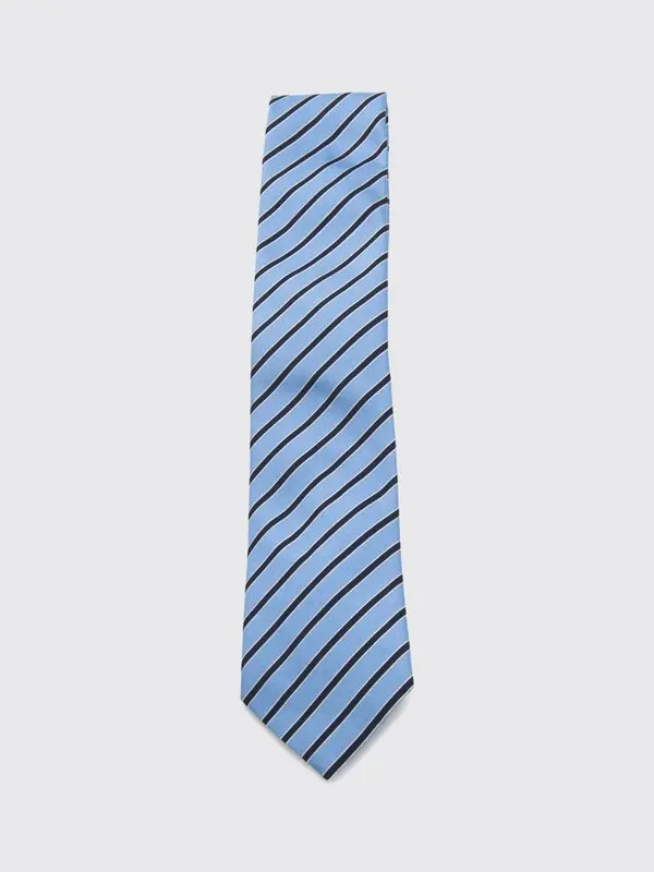 Zegna Striped Neck Tie - Blue 1