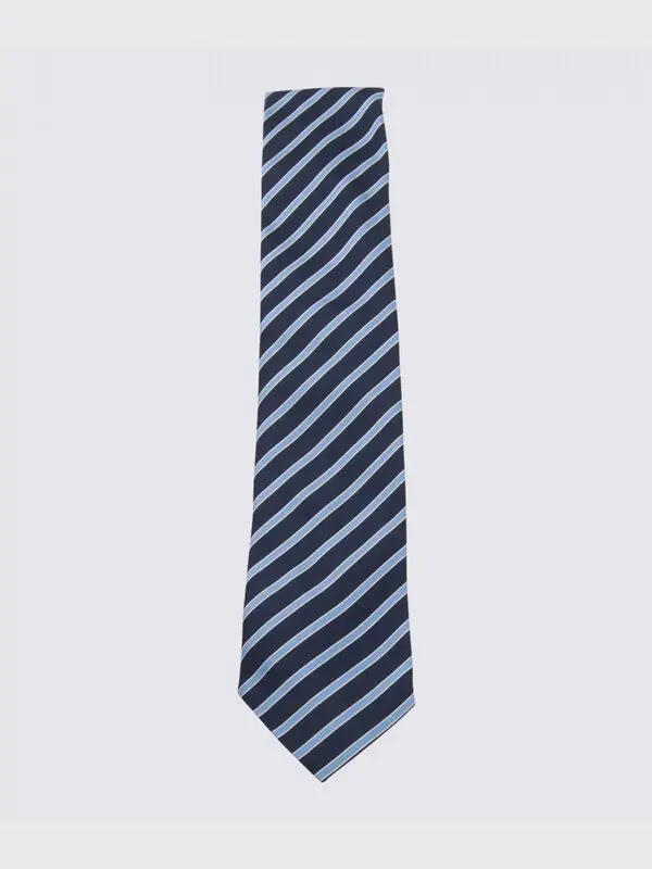 Zegna Striped Neck Tie - Blue 2