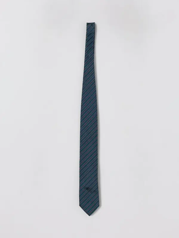 Zegna Striped Neck Tie - Green