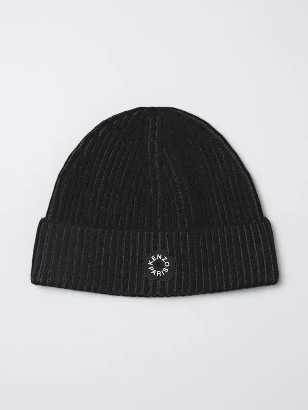 Kenzo Ribbed Beanie - Black