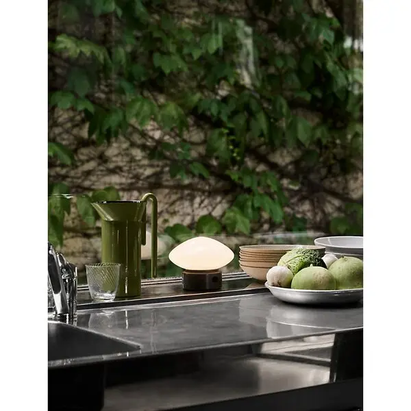 &TRADITION Mist Ap21 Glass And Marble Portable Table Lamp