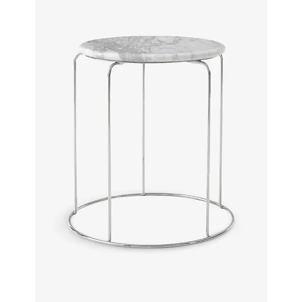 &TRADITION Carrara Marble Stool Topper 18cm