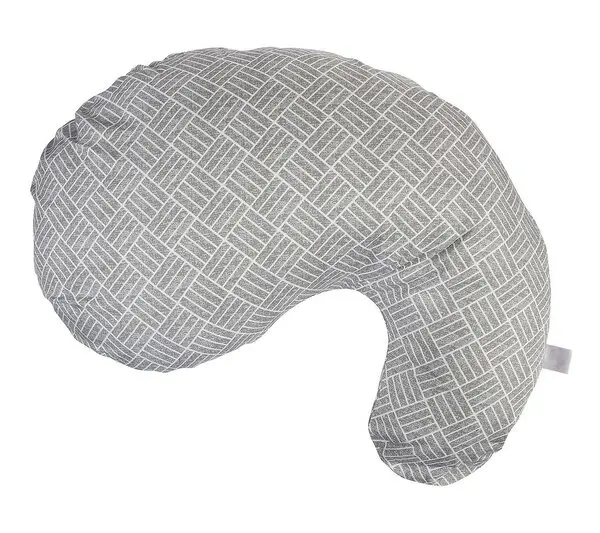 BOPPY Cuddle Pillow W/ Removable Pillow Cover, Gray Basket Wea - One-color
