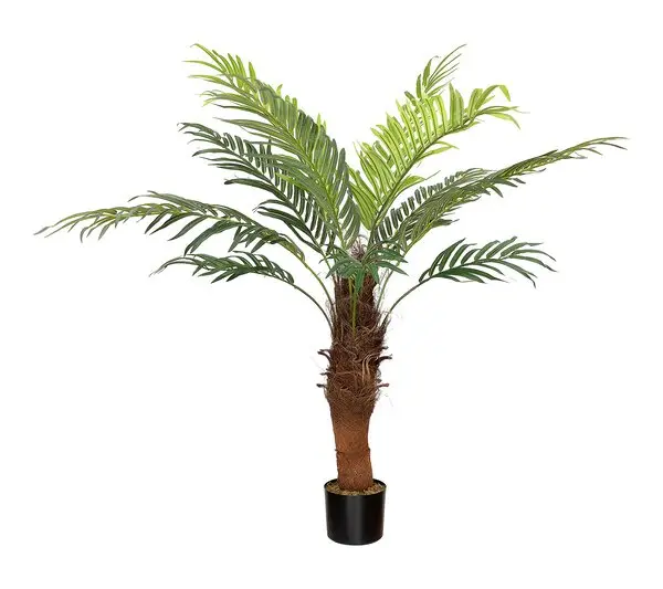 NORTHLIGHT Tropical Artificial Phoenix Palm Pot Ed Tree 47 - One-color