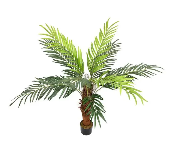 NORTHLIGHT Tropical Artificial Phoenix Palm Pot Ed Tree 47